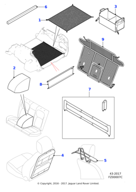 Genuine Jaguar Luggage Partition - Full Height (T2H31273) | Jaguar ...
