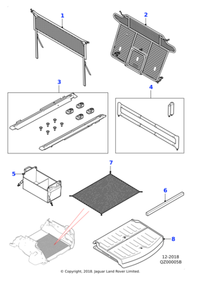 Loadspace Partition - Full Height | Jaguar Accessories