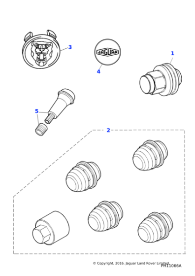 Locking Wheel Nuts - Chrome | Jaguar Accessories | Jaguar Accessories